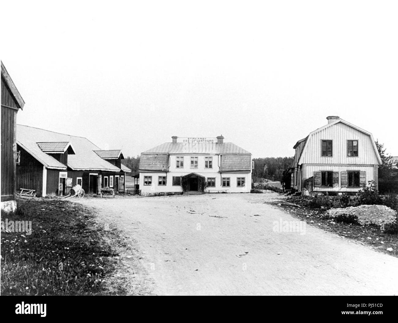 Barkarby gård och tingshus omkr år 1900 Stock Photo - Alamy