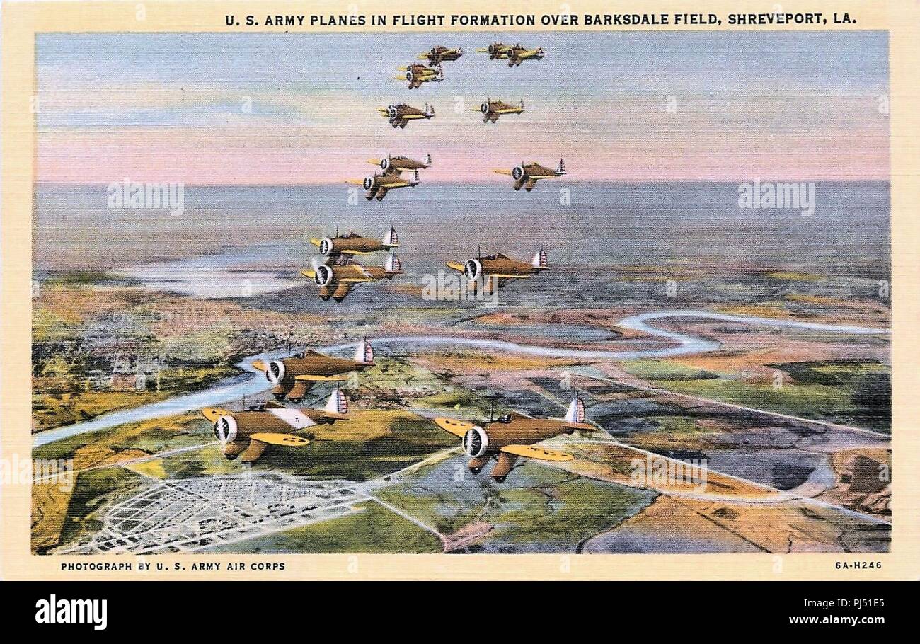 Barksdale Army Airfield - Aircraft Overflight Stock Photo - Alamy