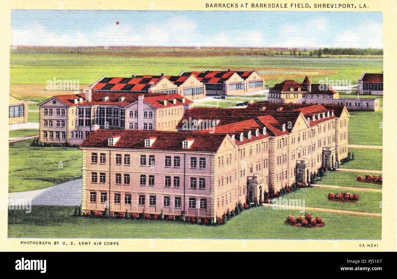 Barksdale Army Airfield - Barracks Buildings Stock Photo - Alamy