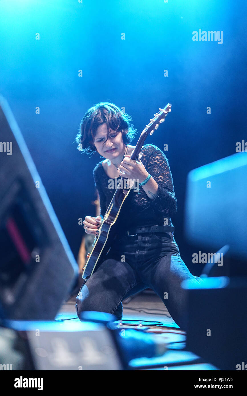 Adrianne Lenker of Big Thief performing live on the Garden Stage at the ...
