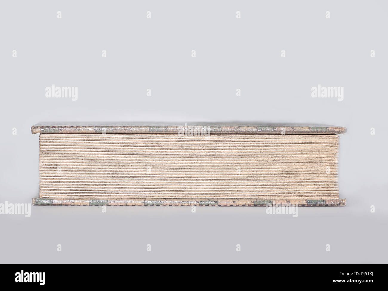 close up.thick closed book on white background Stock Photo - Alamy
