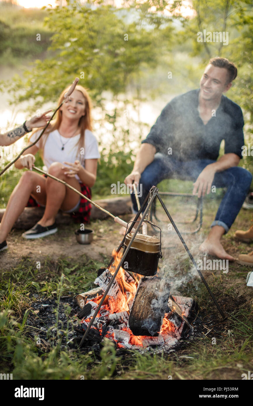 food is tastier in nature Stock Photo - Alamy