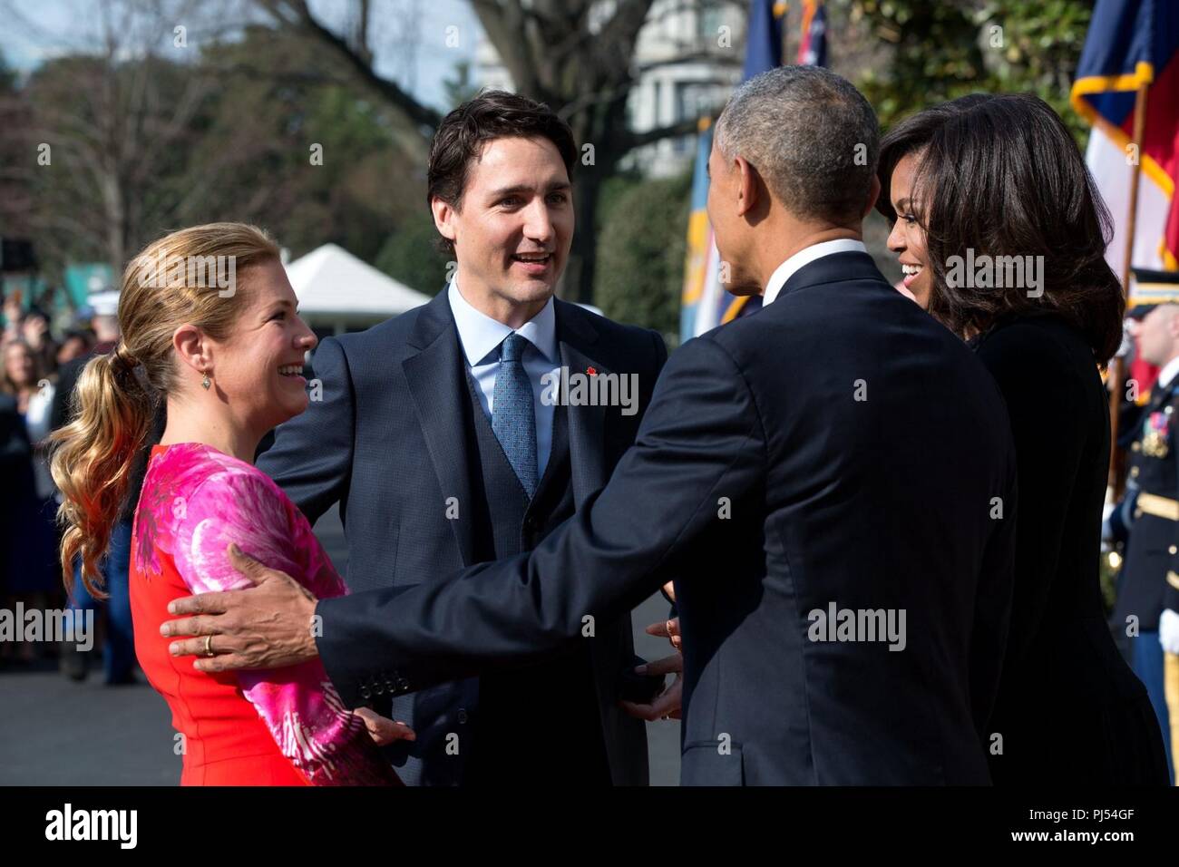 Barack Obama Justin Trudeau 09 Stock Photo - Alamy