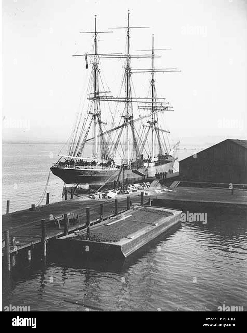 Bark STAR OF ITALY Tacoma October 2 1892 (WAITE 9 Stock Photo - Alamy