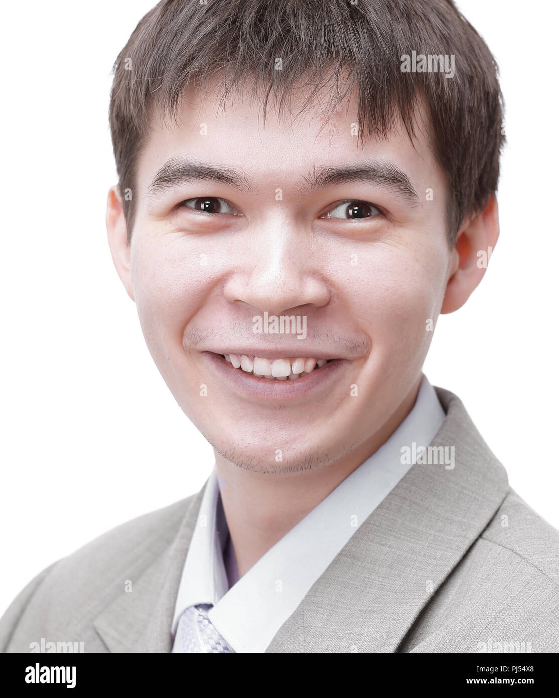 closeup.the face of the modern young man Stock Photo - Alamy