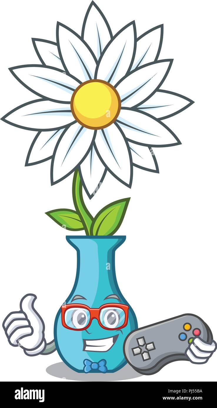 Gamer modern plant in a glass vase cartoon Stock Vector Image & Art - Alamy