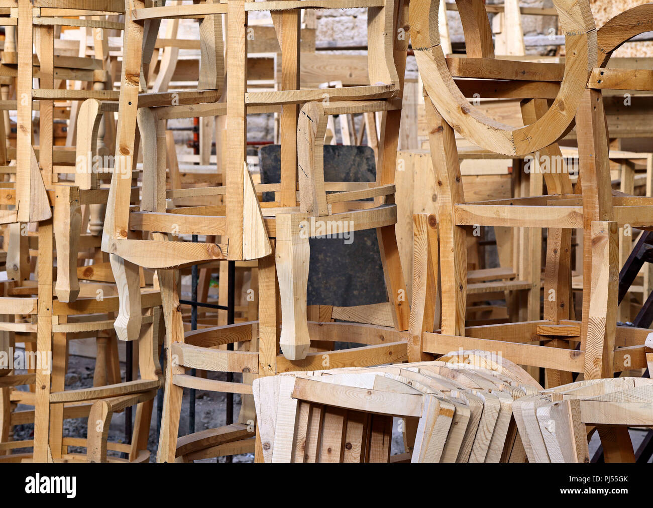 Wooden chair carpenter hi-res stock photography and images - Alamy