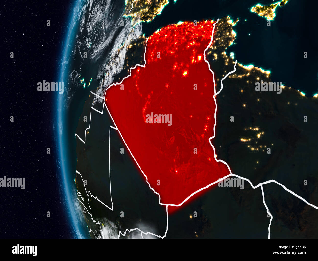Algerian borders hi-res stock photography and images - Alamy