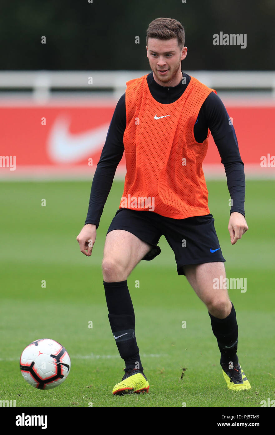England's Jack Simpson during a training session at St Georges' Park ...