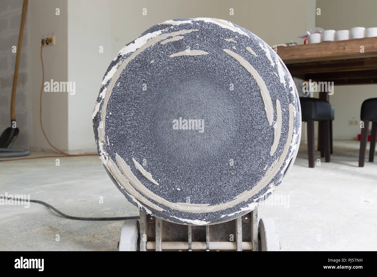 Concrete surface sanding paper, used, sanding paper used for leveling ...