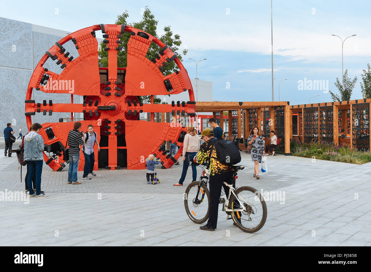 August 30, 2018. - Russia, Moscow. - Opening of a new section of the ...