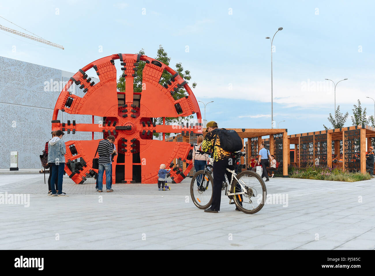 August 30, 2018. - Russia, Moscow. - Opening of a new section of the ...