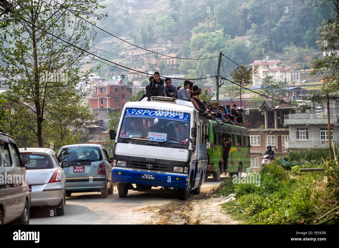 Overcrowded bus hi-res stock photography and images - Alamy