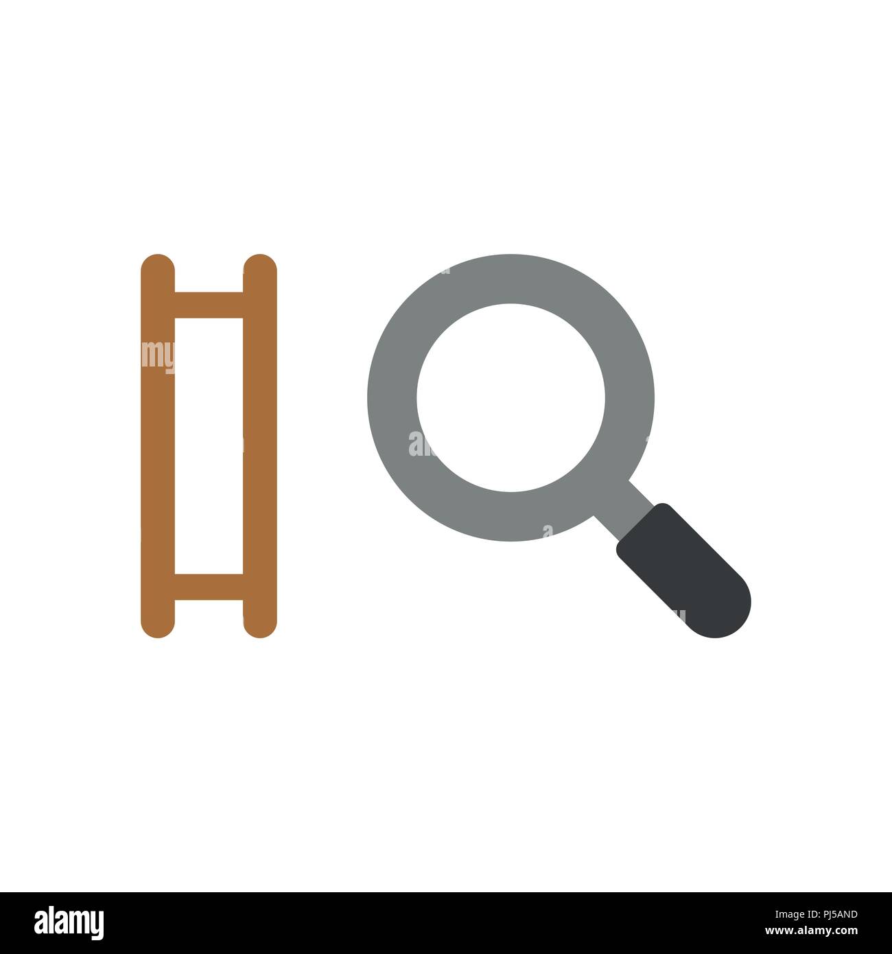 Vector illustration icon concept of ladder missing steps with ...