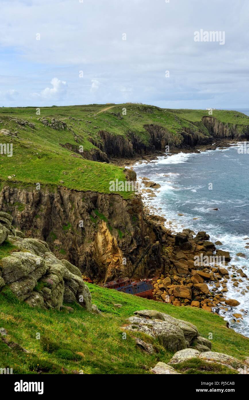 Mayon Cliff,Lands End,Cornwall,England,UK Stock Photo - Alamy