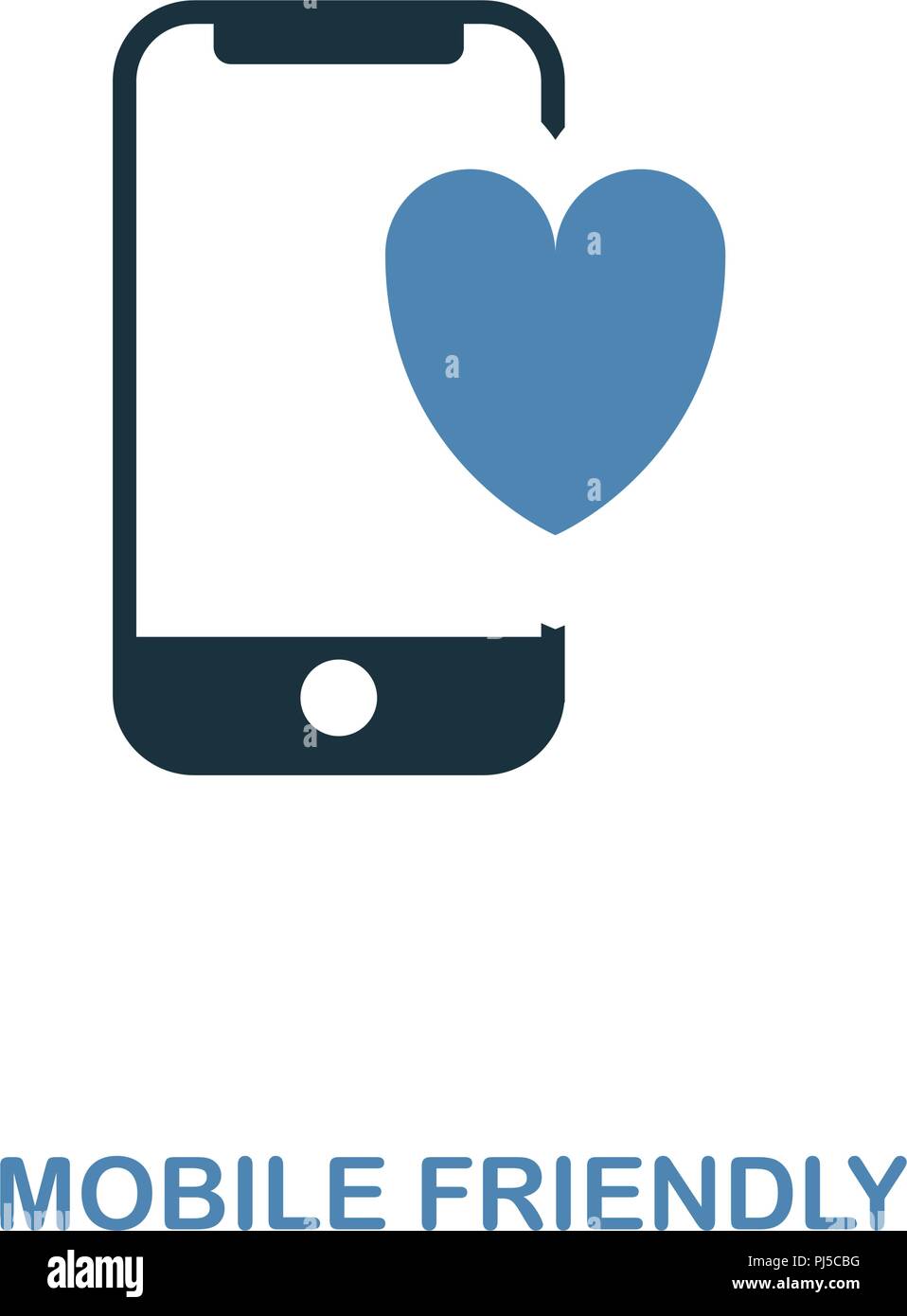 Mobile Optimization icon. Simple element illustration in 2 colors ...