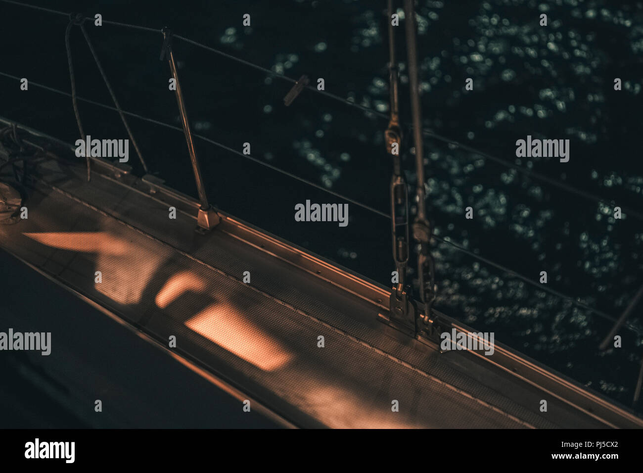 light from the inside of a sailing boat Stock Photo - Alamy