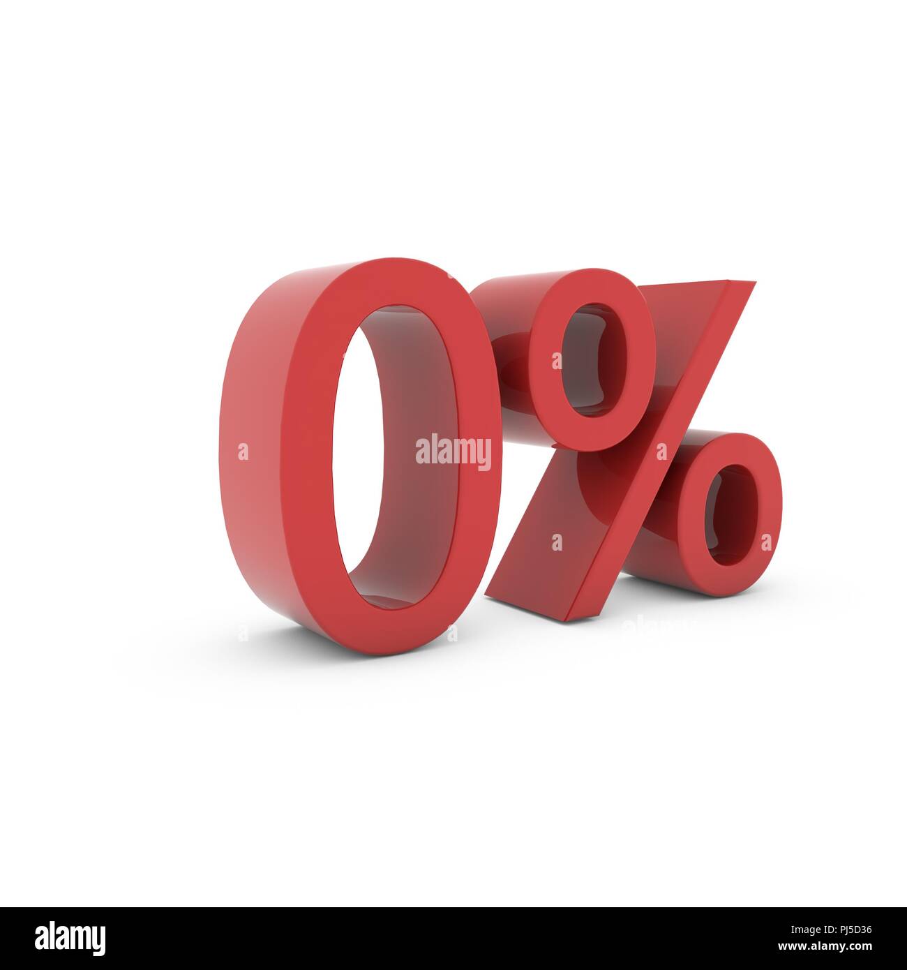 Zero Percent 0 Stock Photo - Alamy