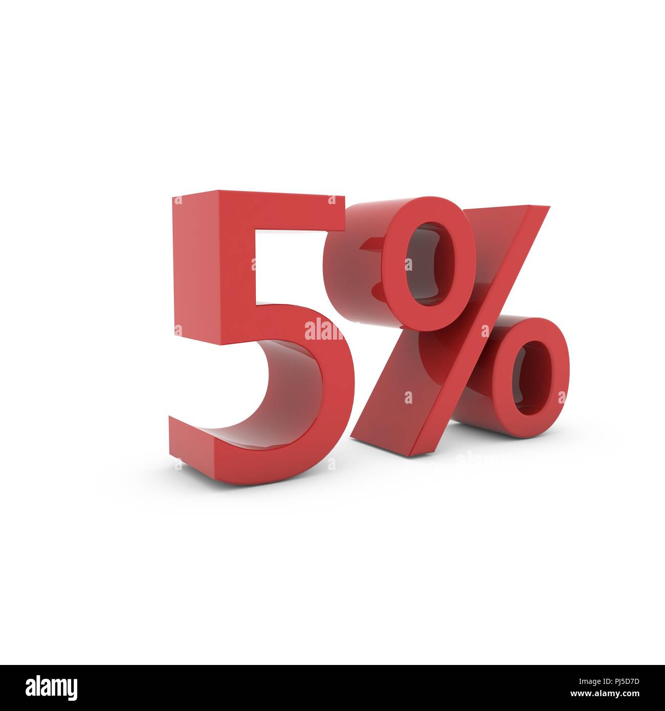 Five Percent 5 Stock Photo - Alamy