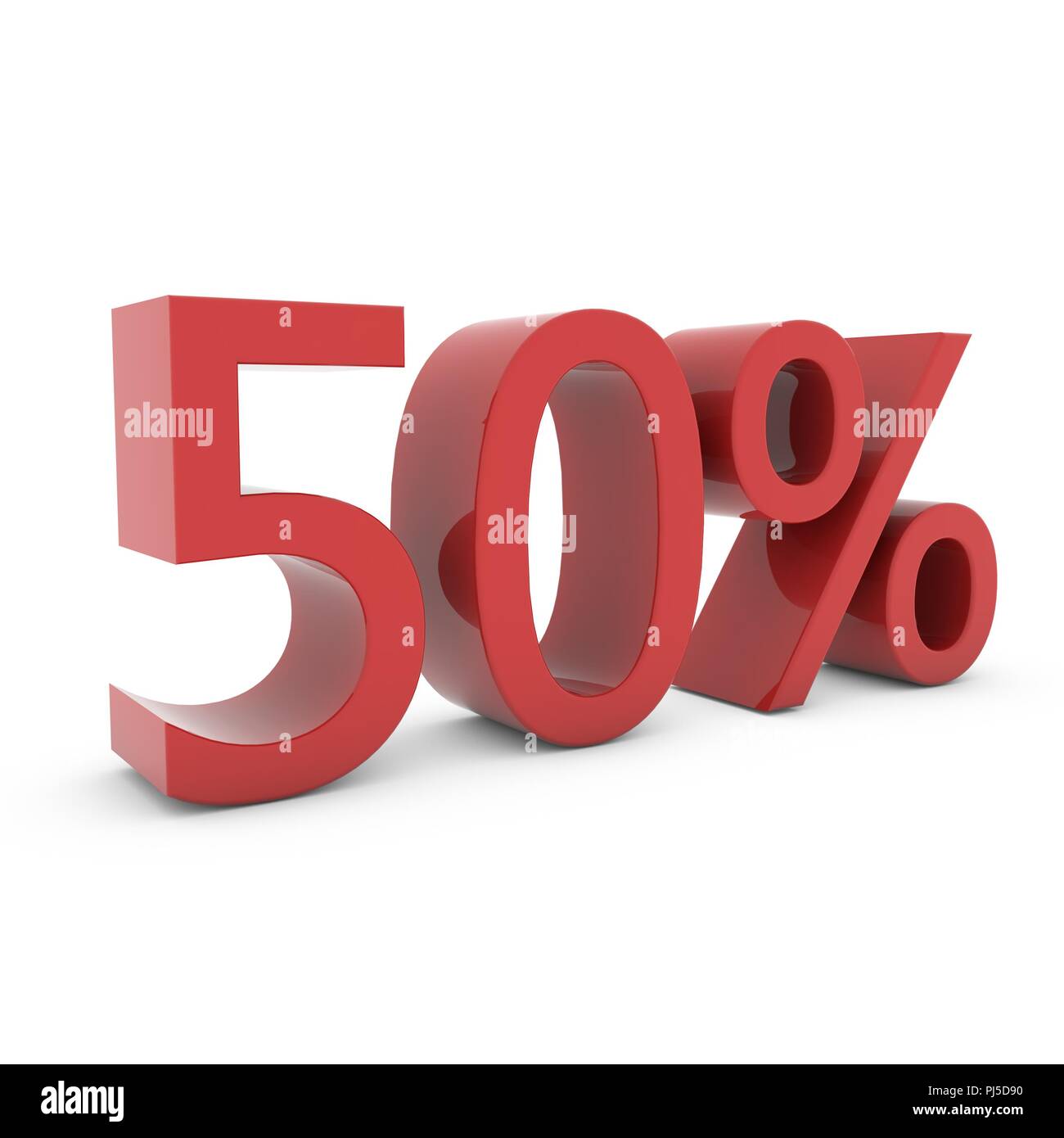 Fifty Percent 50 Stock Photo - Alamy