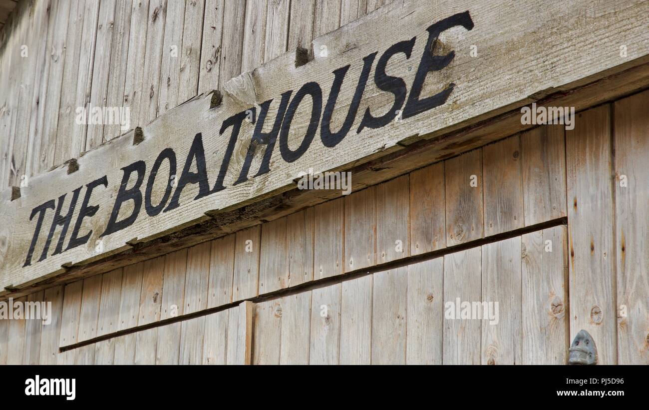 The boathouse sign hi-res stock photography and images - Alamy