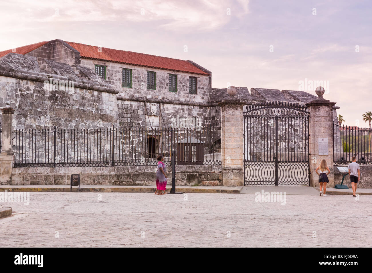 Castillo de la Real Fuerza, historic bastion fort, at sunset, Old ...