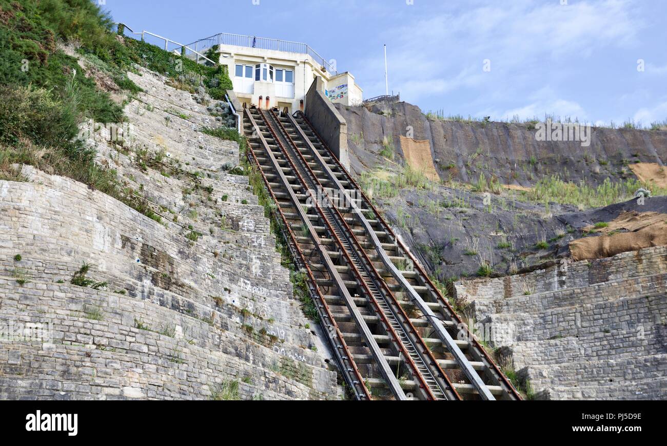 Bournemouth East Cliff funicular railway cliff lift closed due to a ...