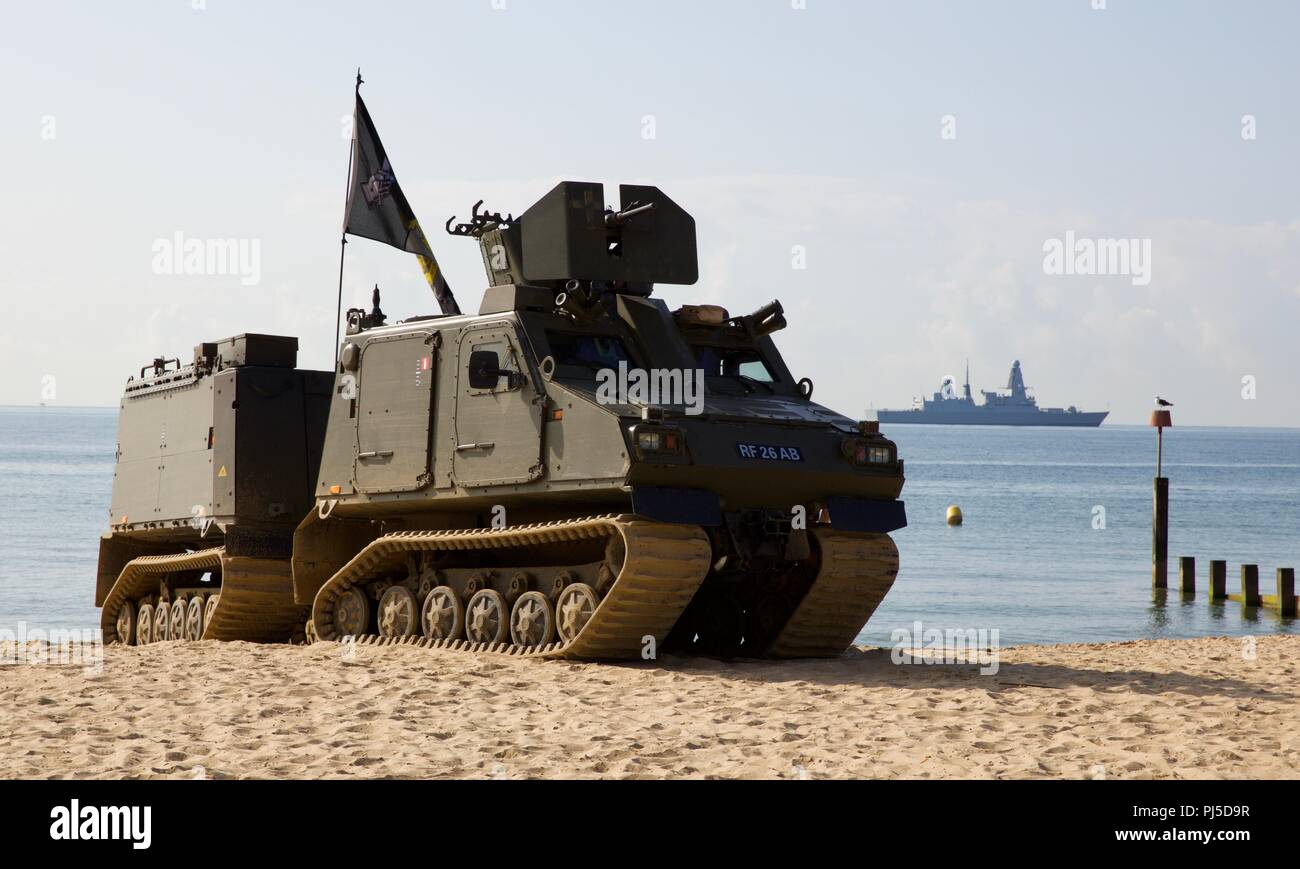 Bv206S tracked armoured personnel carrier taking part in the 2018 ...