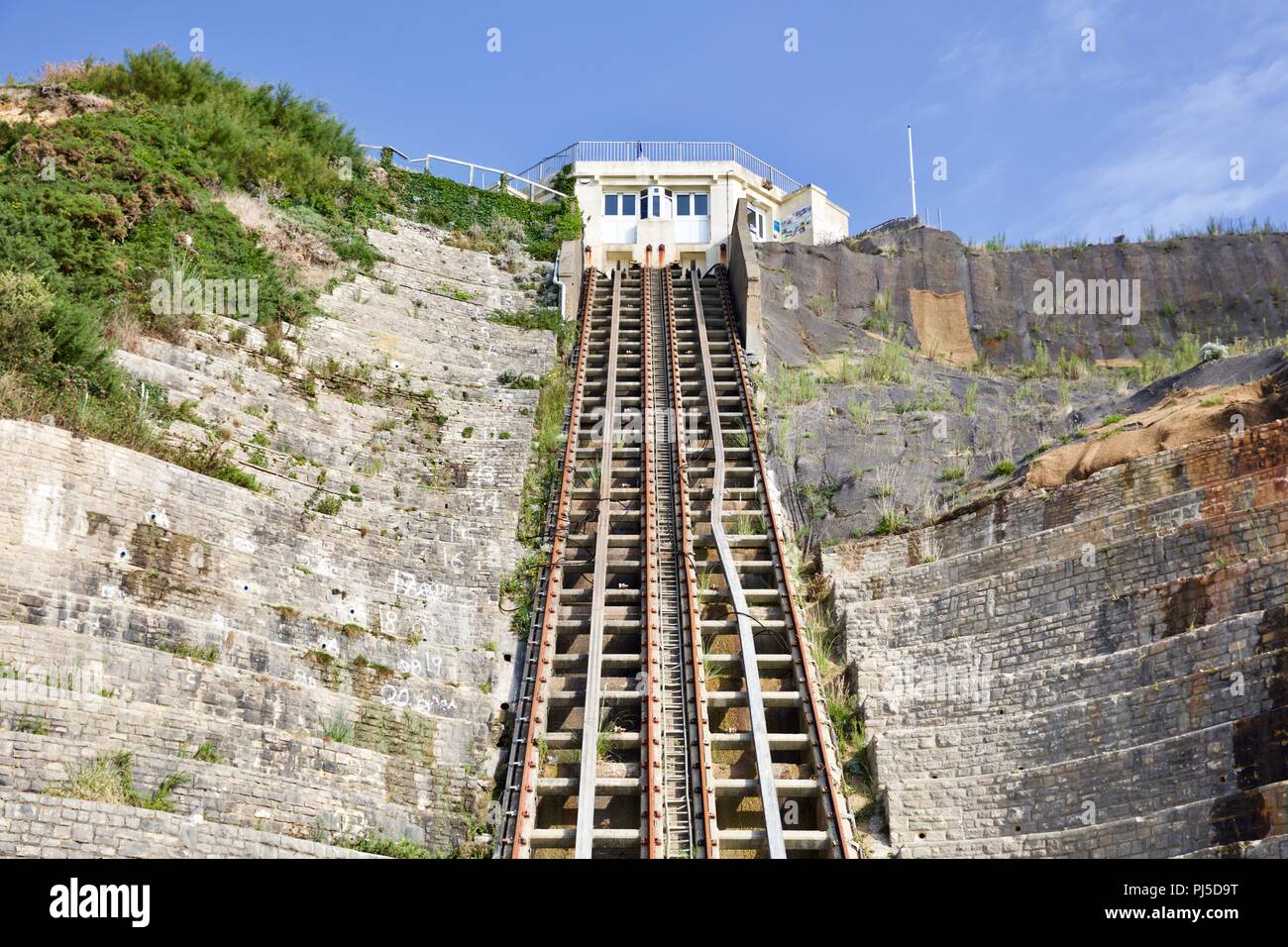 Bournemouth East Cliff funicular railway cliff lift closed due to a ...