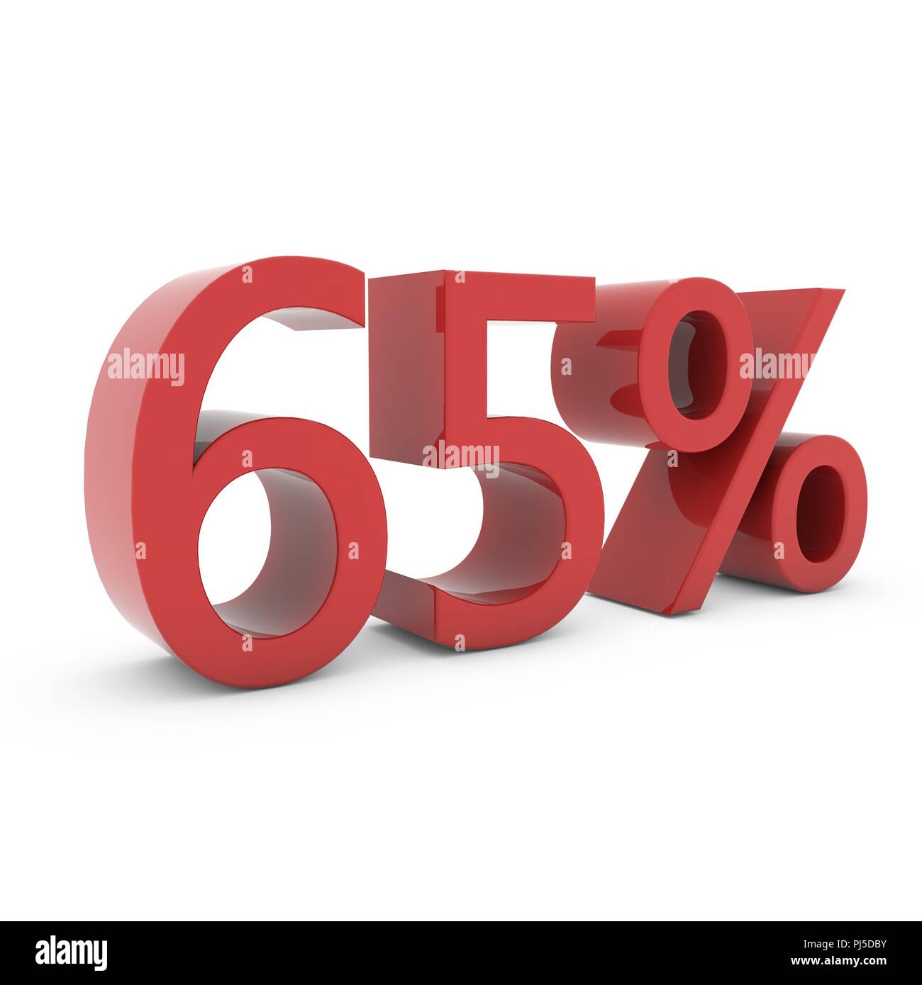 Sixty Five Percent 65 Stock Photo - Alamy