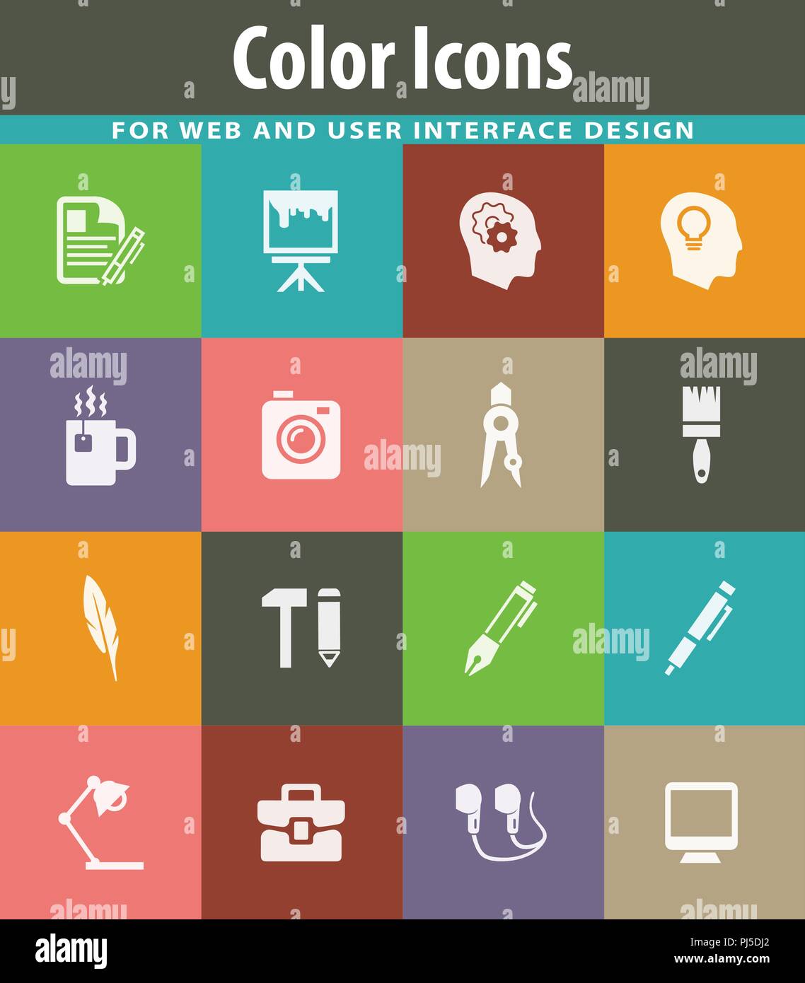 Creative process icons set Stock Vector Image & Art - Alamy