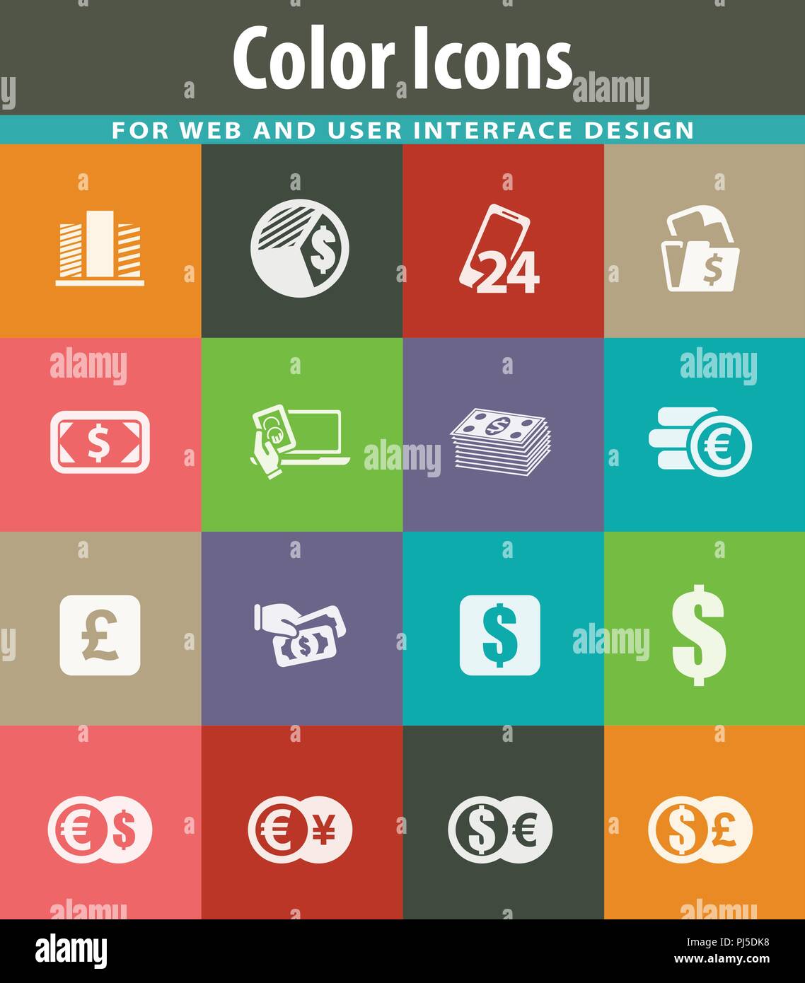 Currency exchange icons set Stock Vector Image & Art - Alamy