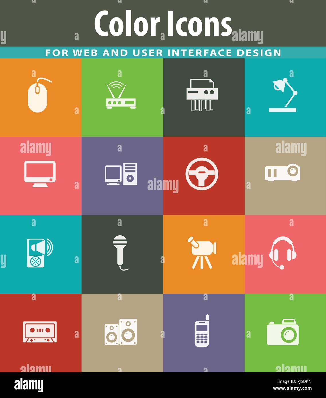 Devices icons set Stock Vector Image & Art - Alamy