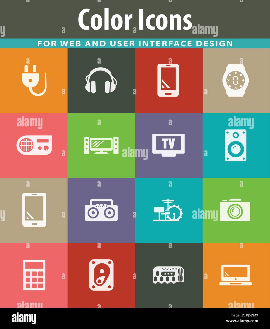 Devices icons set Stock Vector Image & Art - Alamy