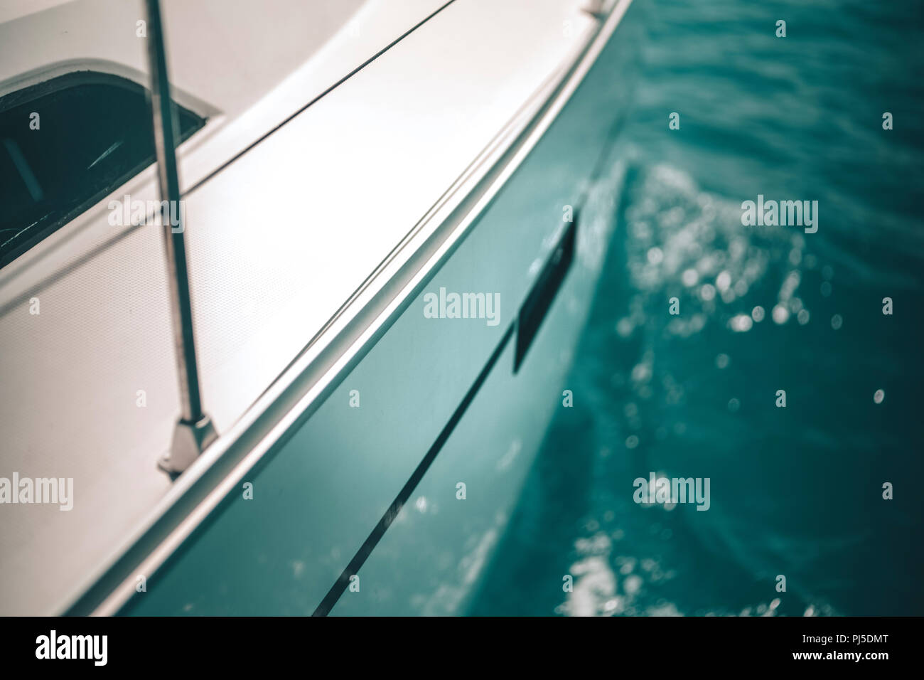 Sailing Boat action Stock Photo - Alamy