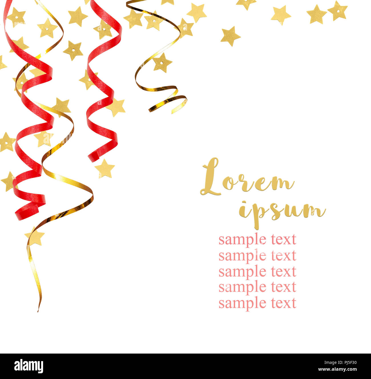 Festive corner arrangement with twisted ribbons and golden star ...