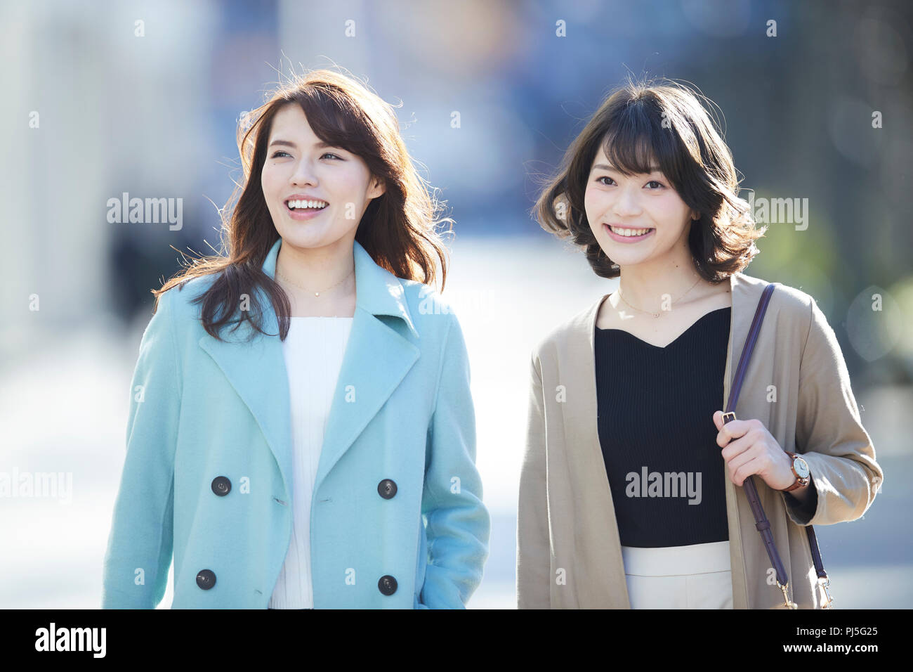 Japanese women window shopping downtown Tokyo Stock Photo - Alamy