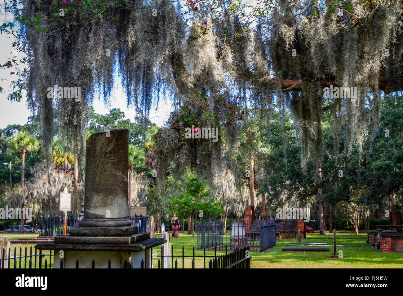 A view of a colonial era cemetery during the daytime Stock Photo - Alamy