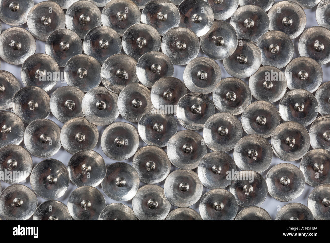 Group Of Metal Thumb Tacks for background Stock Photo - Alamy