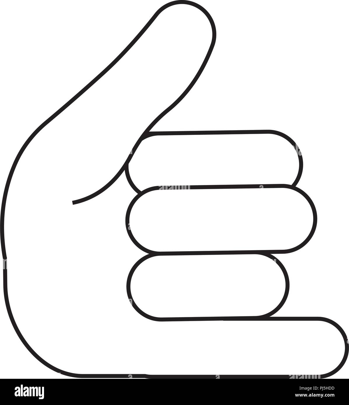 Abstract hand Expression Stock Vector Image & Art - Alamy