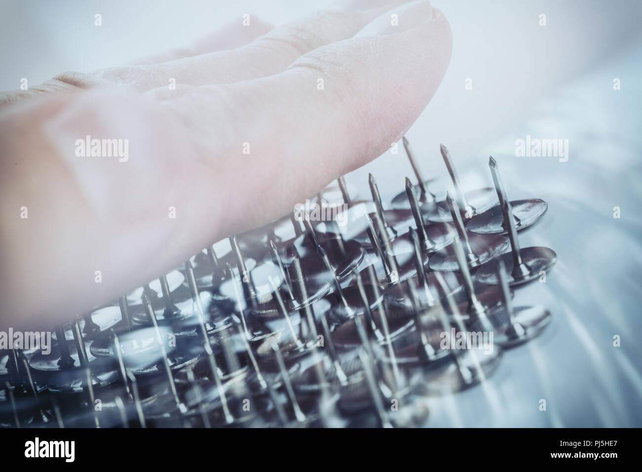 Group Of Metal Thumb Tacks for background Stock Photo - Alamy