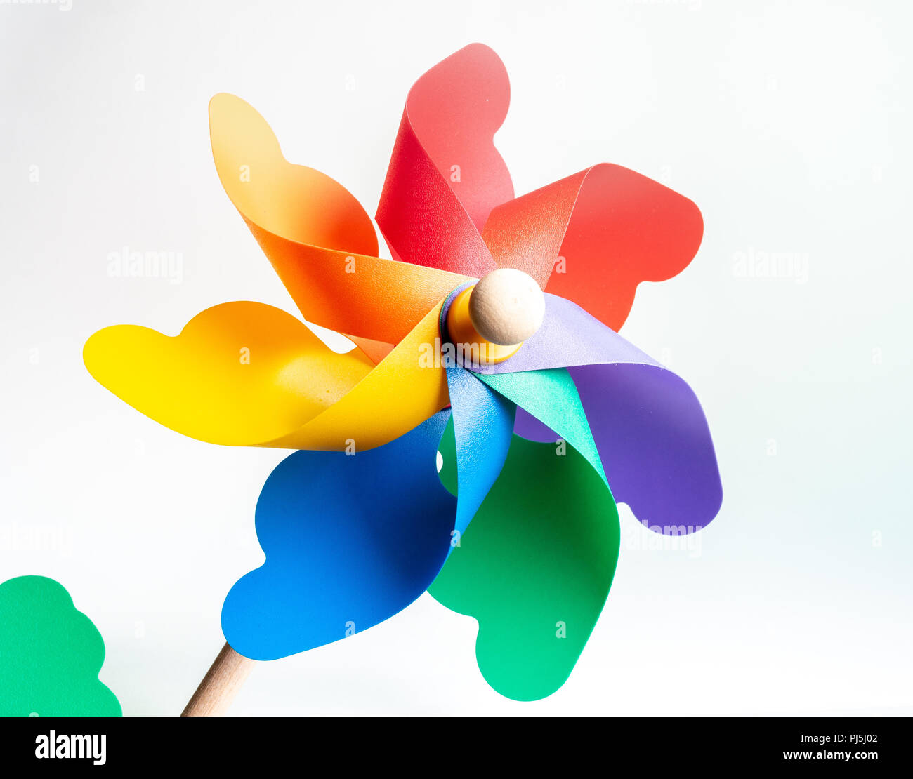 Beautiful colorful pinwheel isolated on white background Stock Photo ...