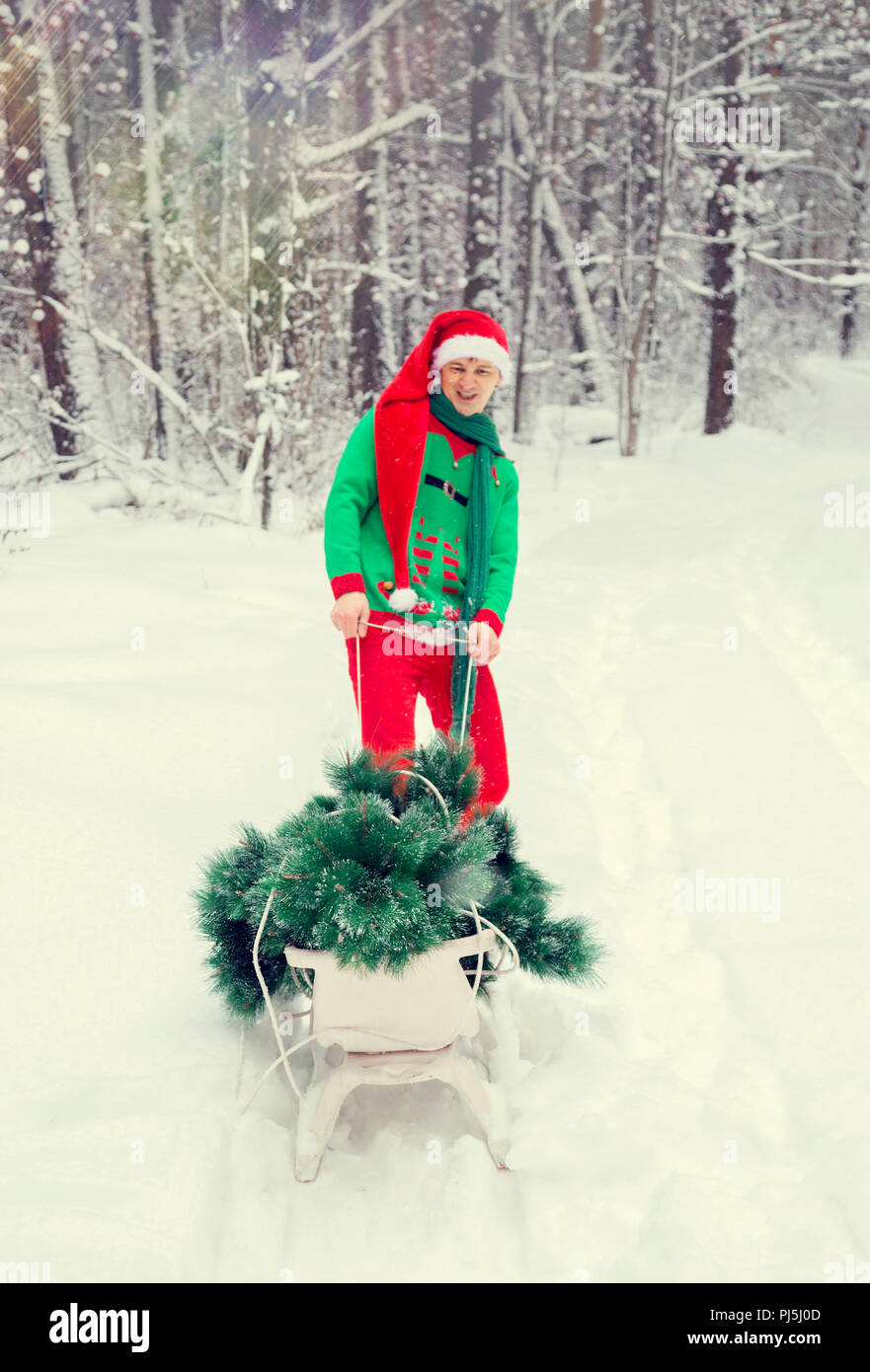 Father christmas assistant hi-res stock photography and images - Alamy