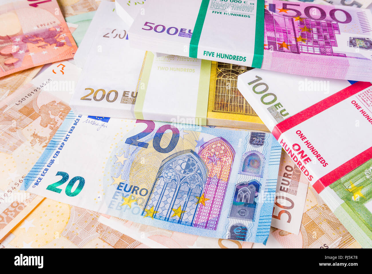 euro banknote as background Stock Photo - Alamy