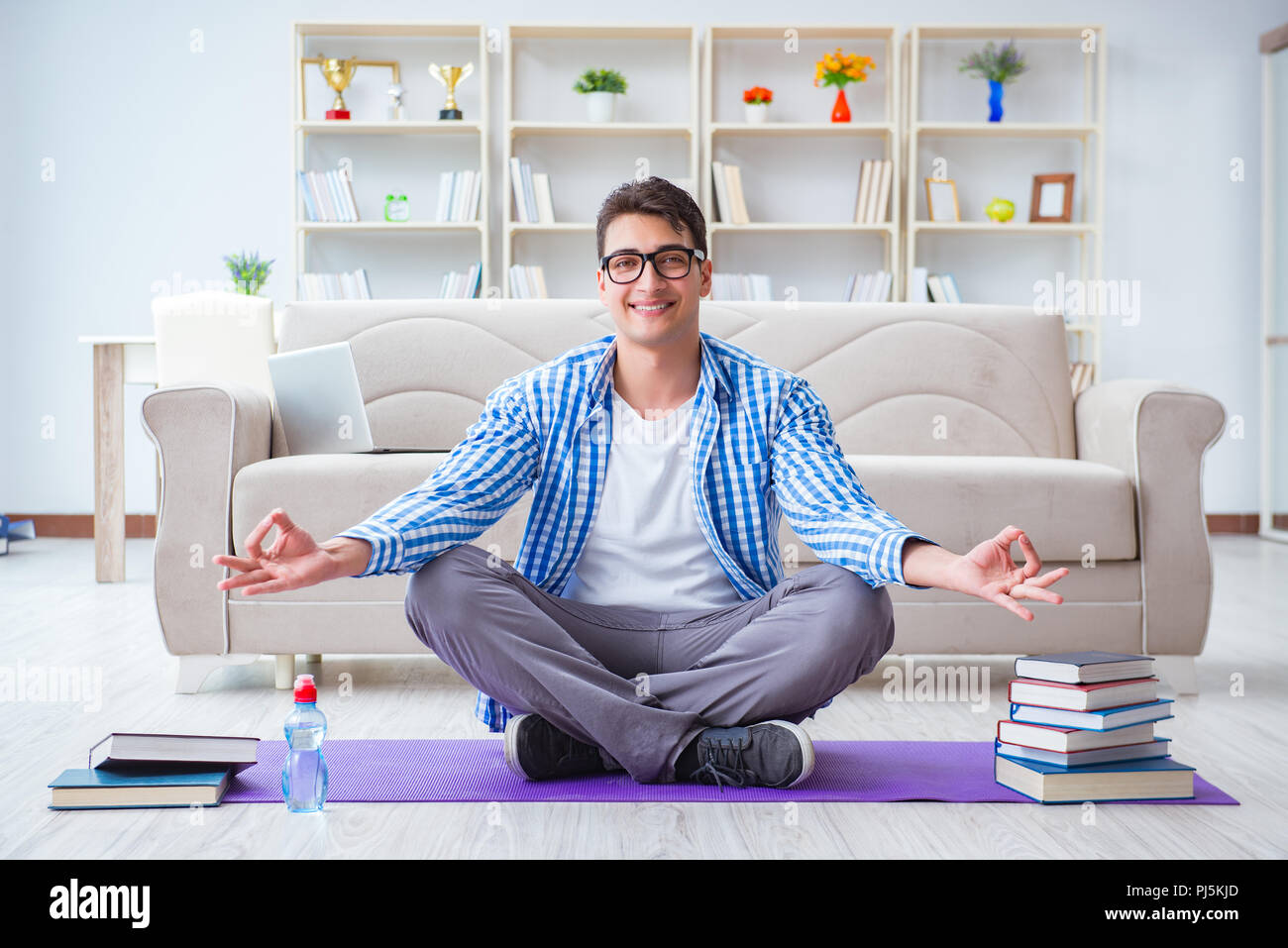 Young student preparing for university exams Stock Photo - Alamy