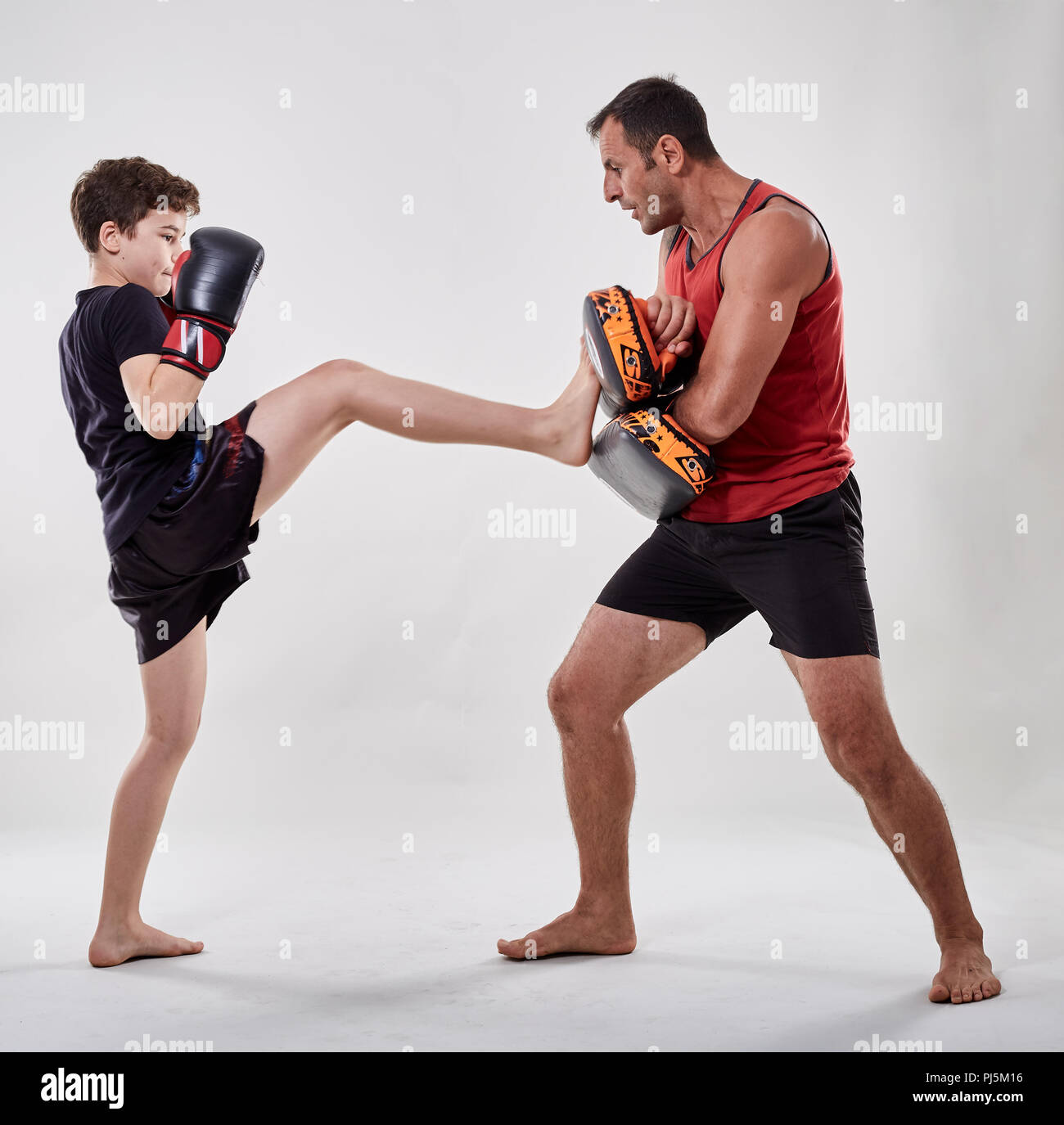 Child kick boxer hi-res stock photography and images - Alamy
