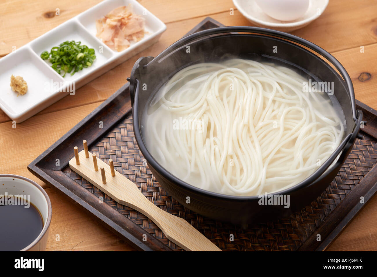 Udon noodles birds eye view hi-res stock photography and images - Alamy