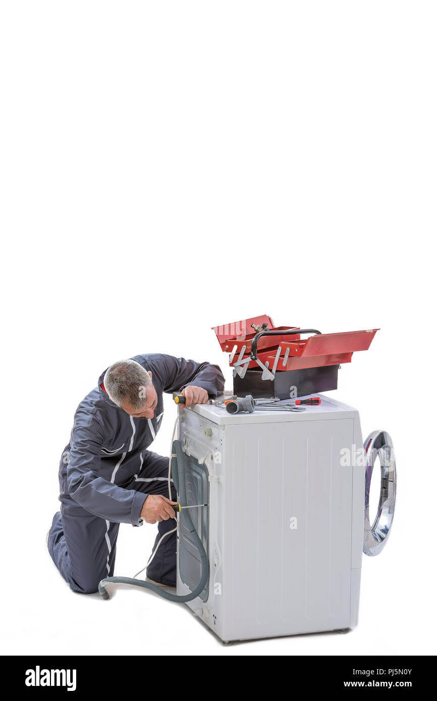 Washing machine repair hi-res stock photography and images - Alamy