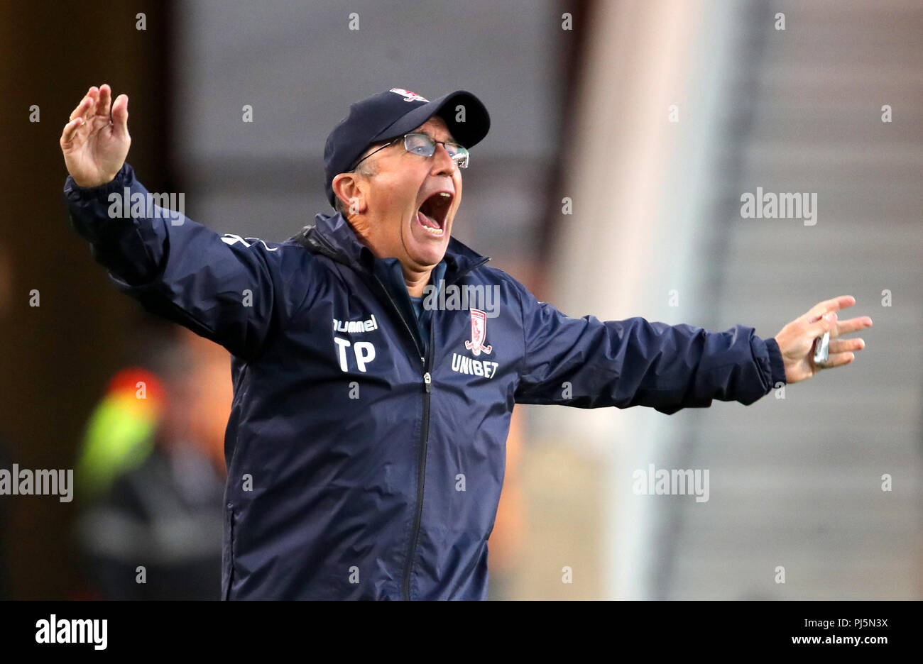Middlesbrough manager Tony Pulis Stock Photo - Alamy