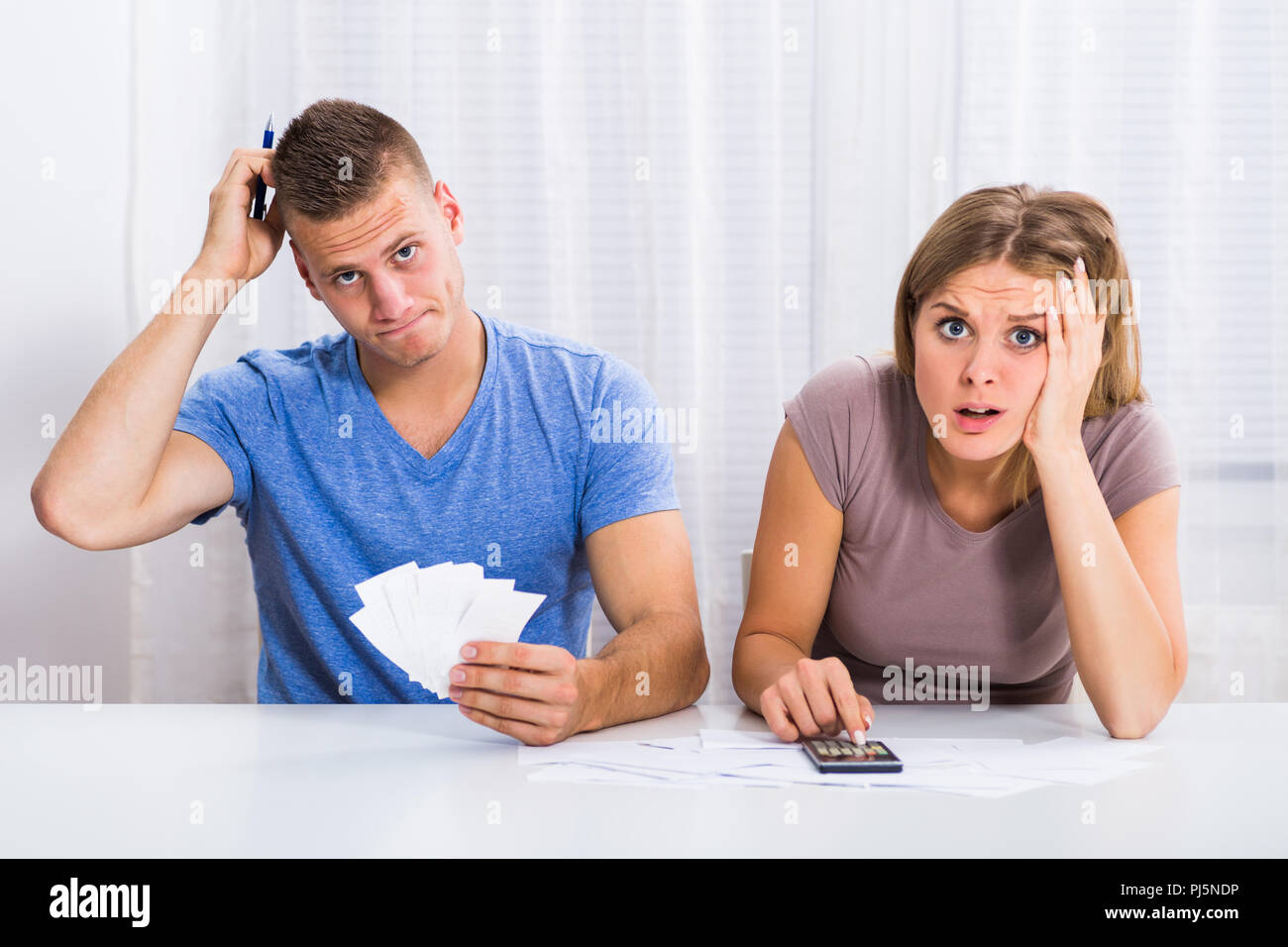 Husband wife having financial problems hi-res stock photography and ...